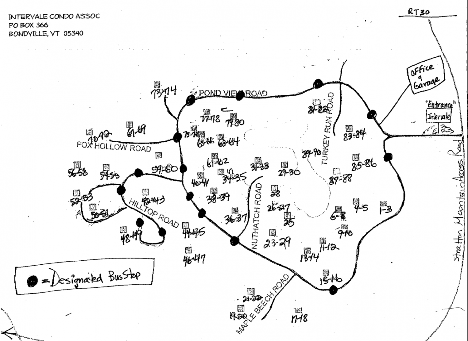Bus Schedule - Intervale at Stratton